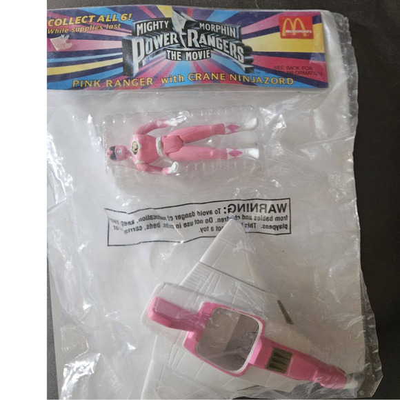 McDonald's | Toys | 995 Power Rangers Mcdonalds Pink Ranger Crane ...